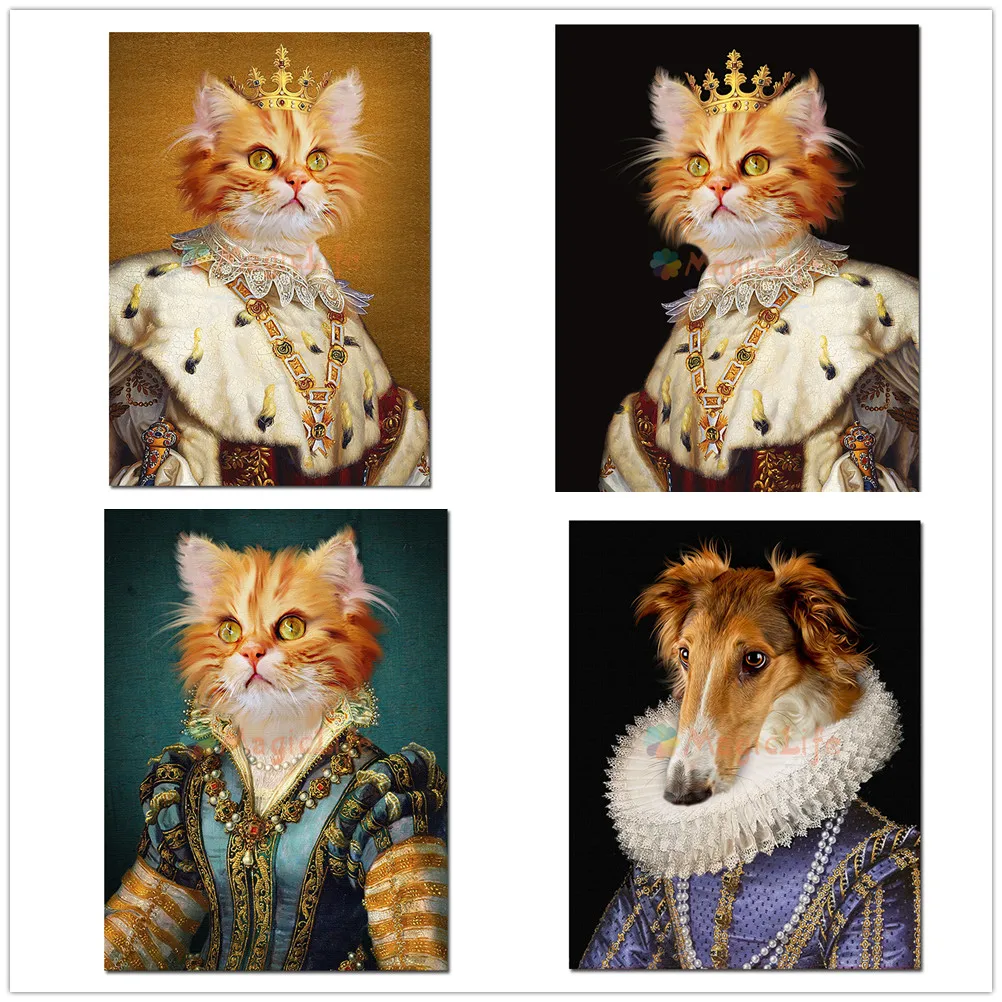 Cat Heads On Human Bodies