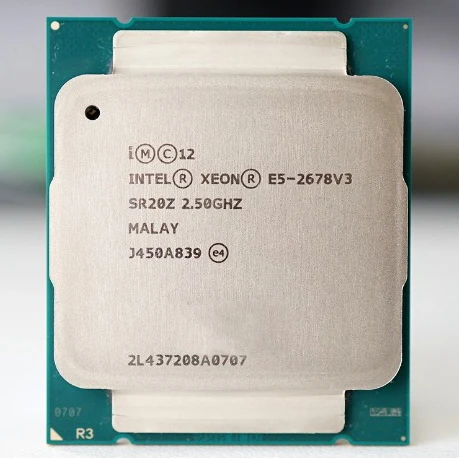 โปรเซสเซอร์Intel Xeon E5 2678 V3 CPU 2.5G Serve CPU LGA 2011 3 e5 2678 ...