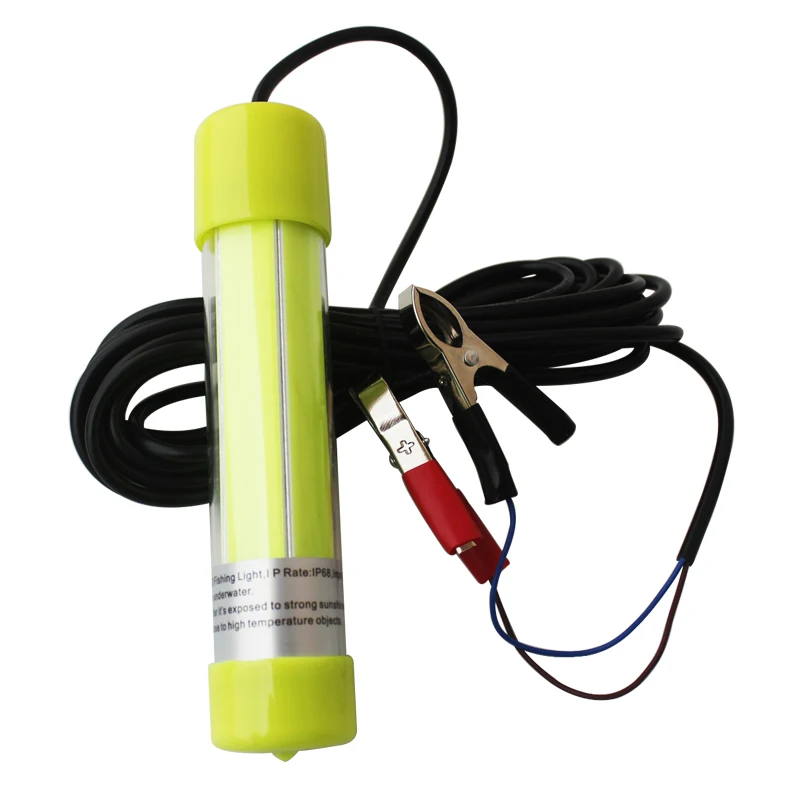 110v 20w Cob Led Underwater Fishing Boat Light 12v Night Fishing Lures ...