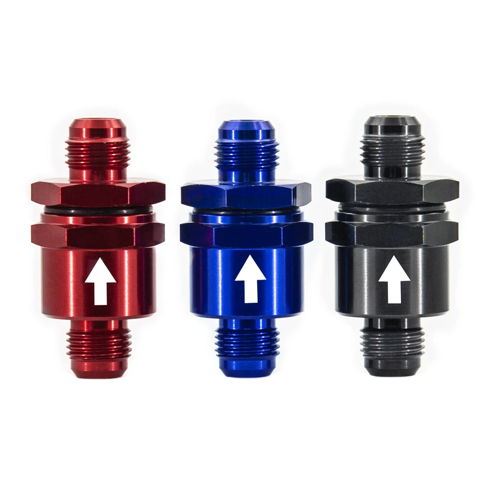 AN6 Fuel Non Return One Way Check Valve Petrol Diesel Anoized Aluminum an6-fuel-non-return-one-way-check-valve-petrol-diesel-anoized-aluminum