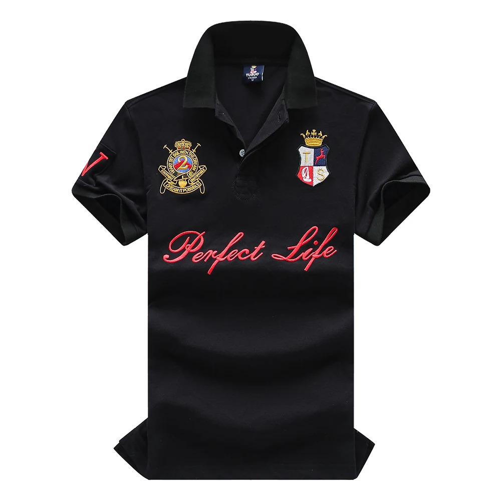 Mens Polo Shirts 100 Cotton High Quality Embroidery Logo Short Sleeve