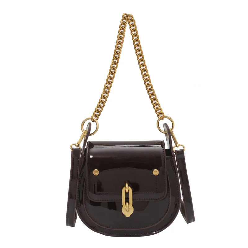 Female New 2021 Patent Leather Atmosphere Crossbody Bag Women Luxury ...