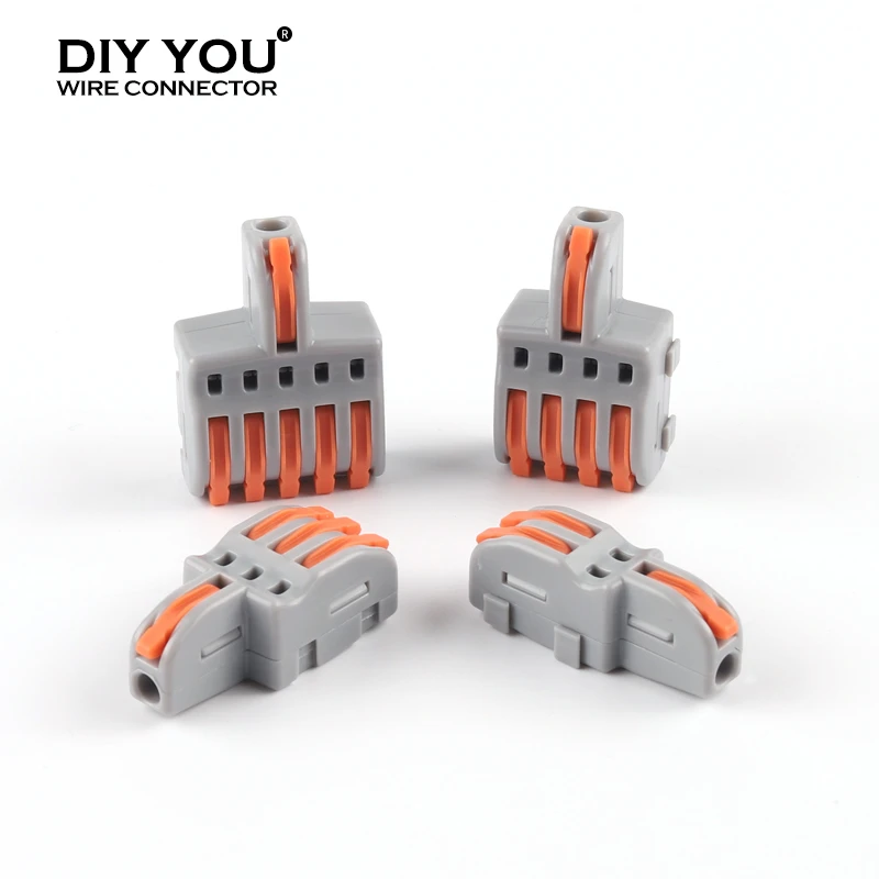 1 In Multiple Out Electrical Splitter Wire Connector Plug-in Terminal Block Can Combined Butt ...