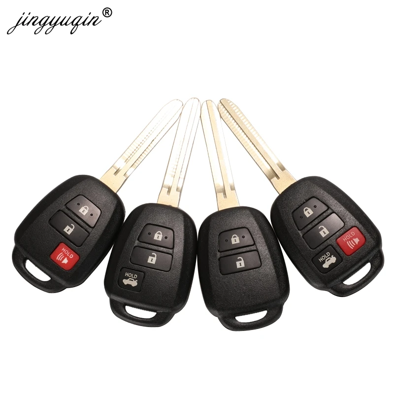jingyuqin Remote Car Key Shell Case Fob For Toyota CAMRY Corolla Tundra ...