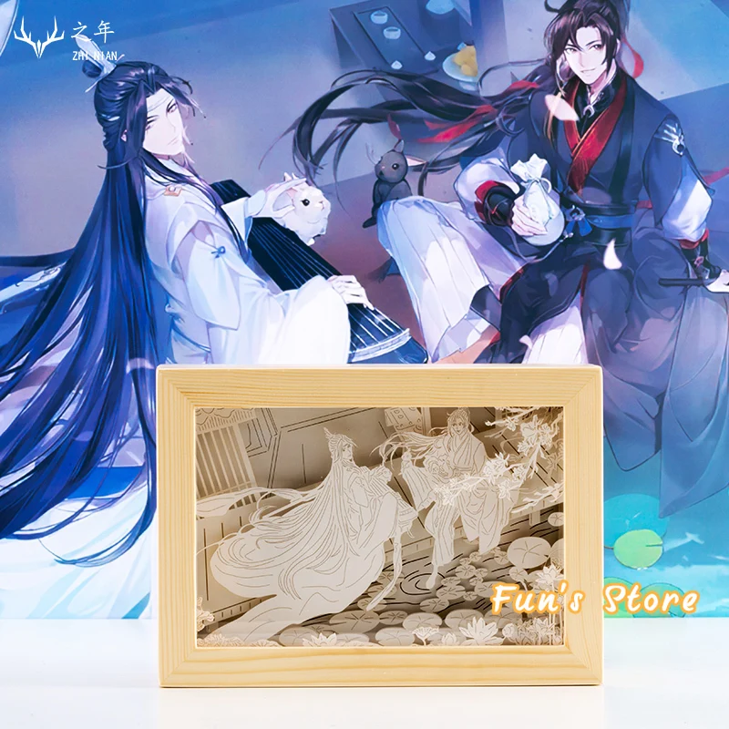 Anime-Offizielle-MDZS-Mo-Dao-Zu-Shi-Merch-3D-Papier-Carving-Holz-Rahmen ...