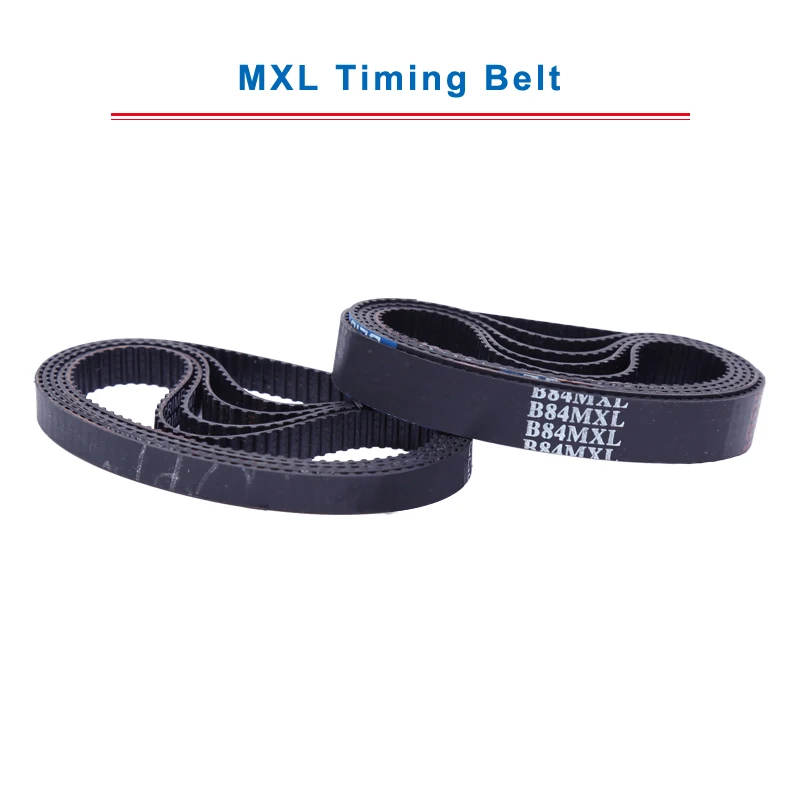 2 pcs MXL Timing Belt model 83/84/85/85.5/86/87/88/89/90.4/91MXL Rubber Transmission Belt Width ...