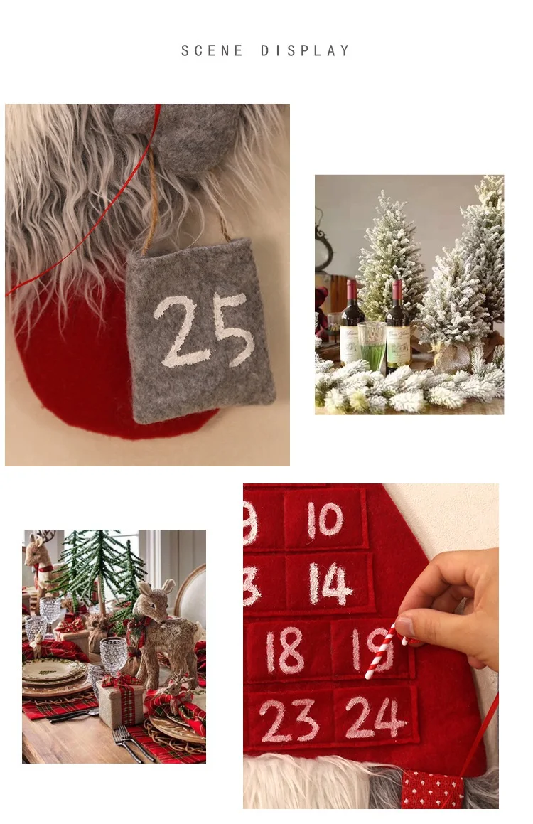 Coffret de décoration,Calendrier de noël bonhomme de neige,minuterie de ...