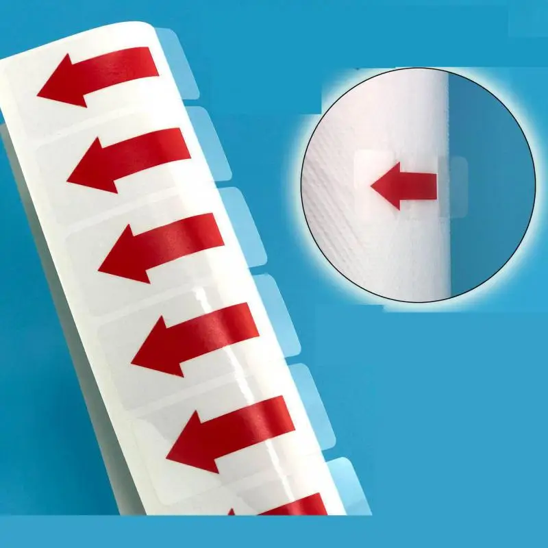 100pcs-5-sheets-Red-Green-Arrow-Removable-Adhesive-Stickers-Transparent ...