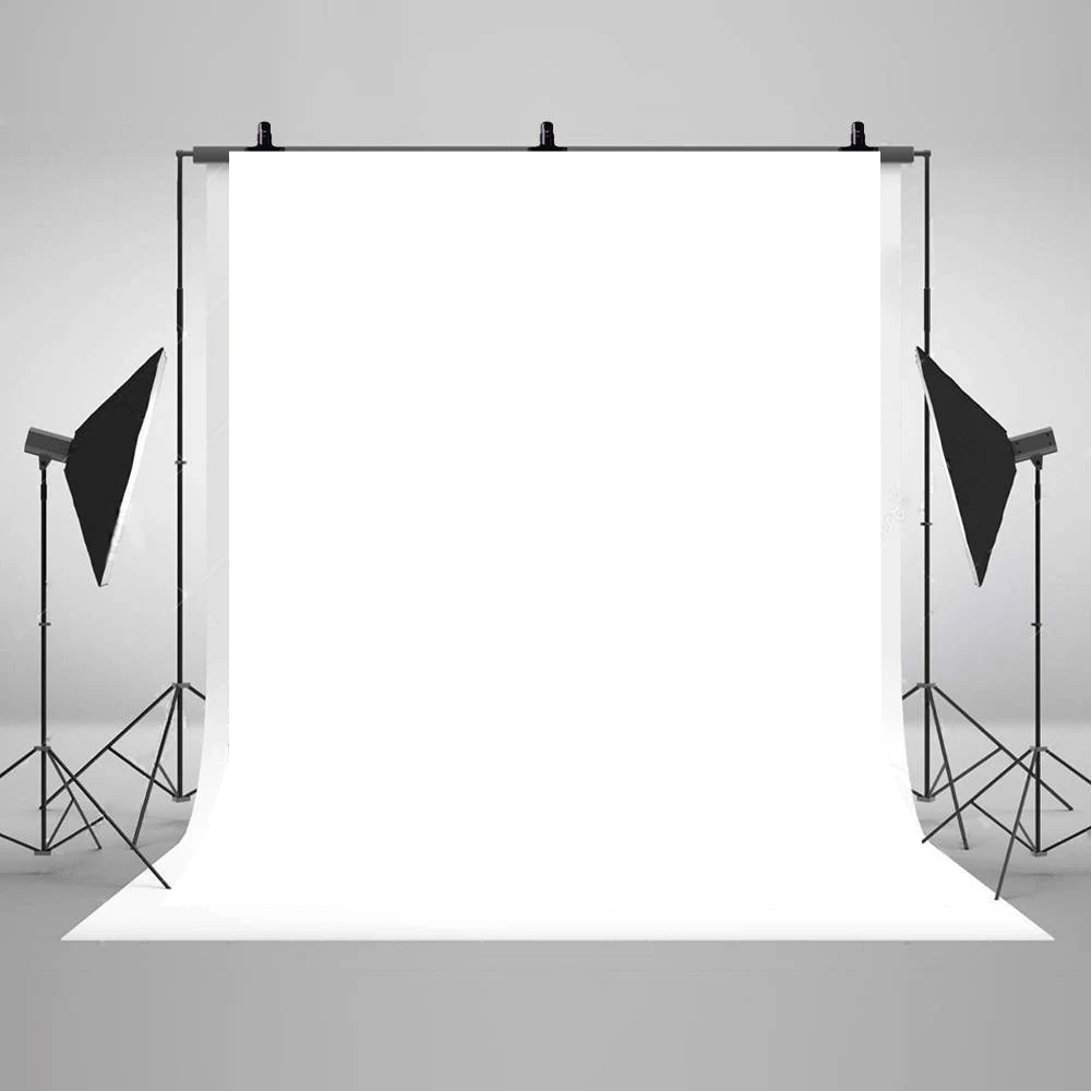 White Vinyl And Polyester Photography Backdrops Photobooth Seamless ...