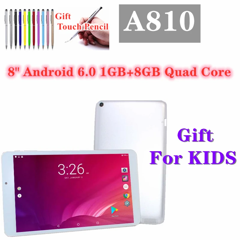 Hot Sales Mtk 8163 Android 6.0 Tablet 8 Inch A810 Ddr3 1gb+8gb Quad ...