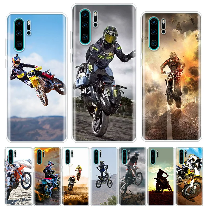 Motocross moto cross dirtbikes Phone Case For Huawei Honor Y5 Y6 Y7 Y9 ...