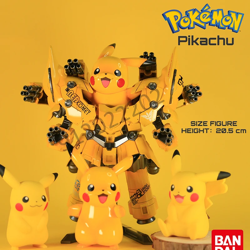 Bandai Pokemon Anime Pikachu ชุดสูทมือถือ Gundam ชุดประกอบชุด Deluxe ...