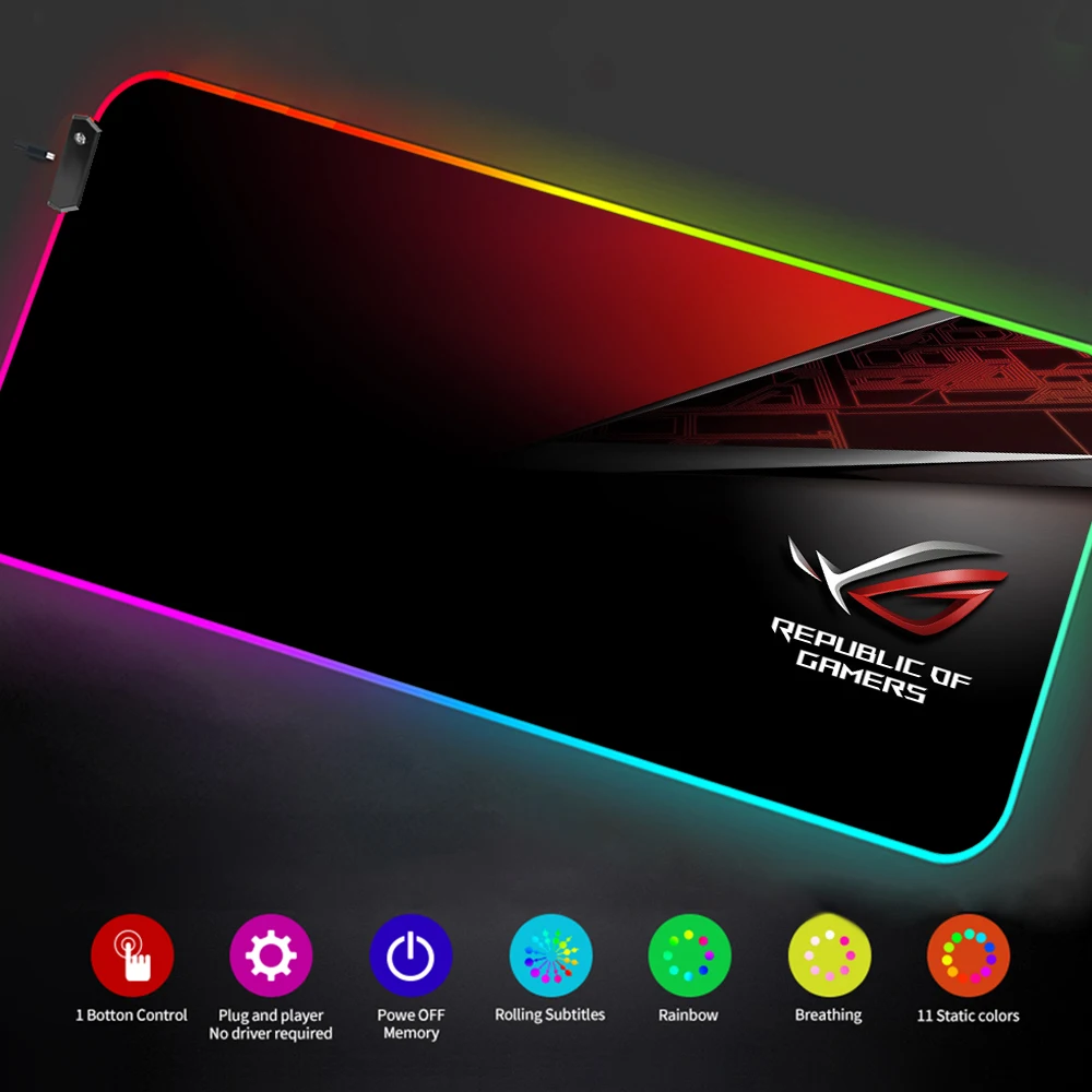 Rgb-Asus-Rog-Mouse-Pad-Xxl-Led-Gaming-Keyboard-Setup-Gamer-Accessories ...