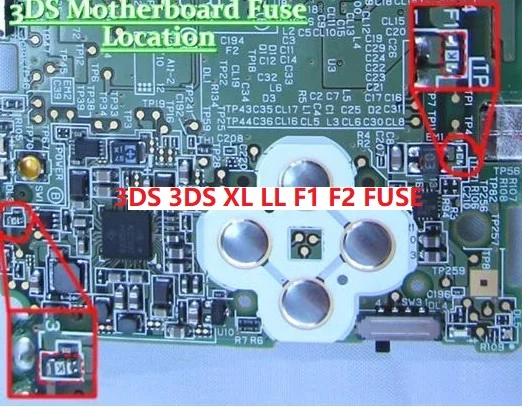 10pcs-100pcs F1 F2 fuse Replacement Nintendo 3DS & 3DS XL LL K ...