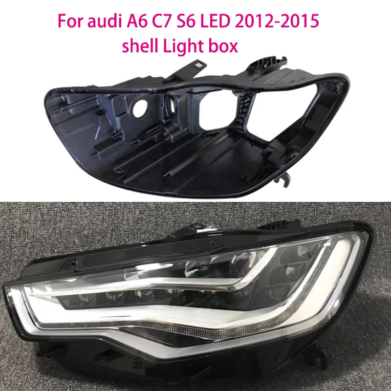 For-Audi-A6L-C7-S6-LED-2012-2015-Headlight-Housing-A6-LED-Light-Box ...