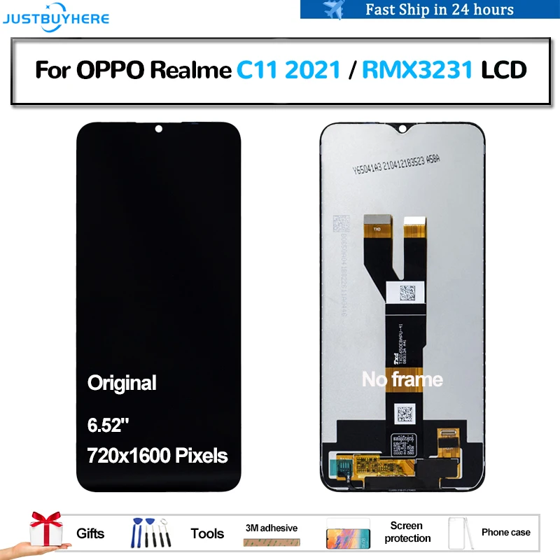 Pantalla lcd Original para OPPO Realme C11 2021 RMX3231, montaje de digitalizador con Panel ...