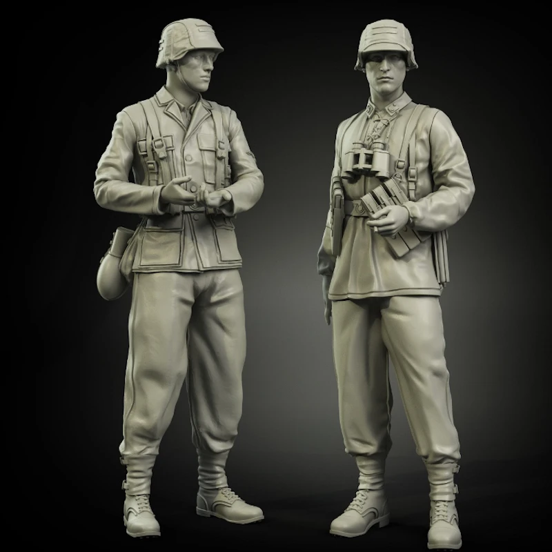 1-35-World-War-II-Solider-Officer-Team-Set-Resin-Model-Solider ...