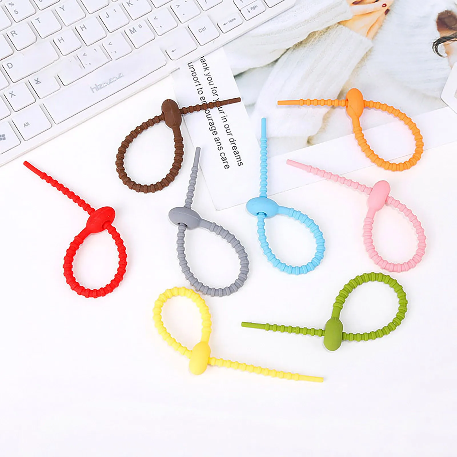 10PC Multi Reusable Tie Tie Storage Organizer 
