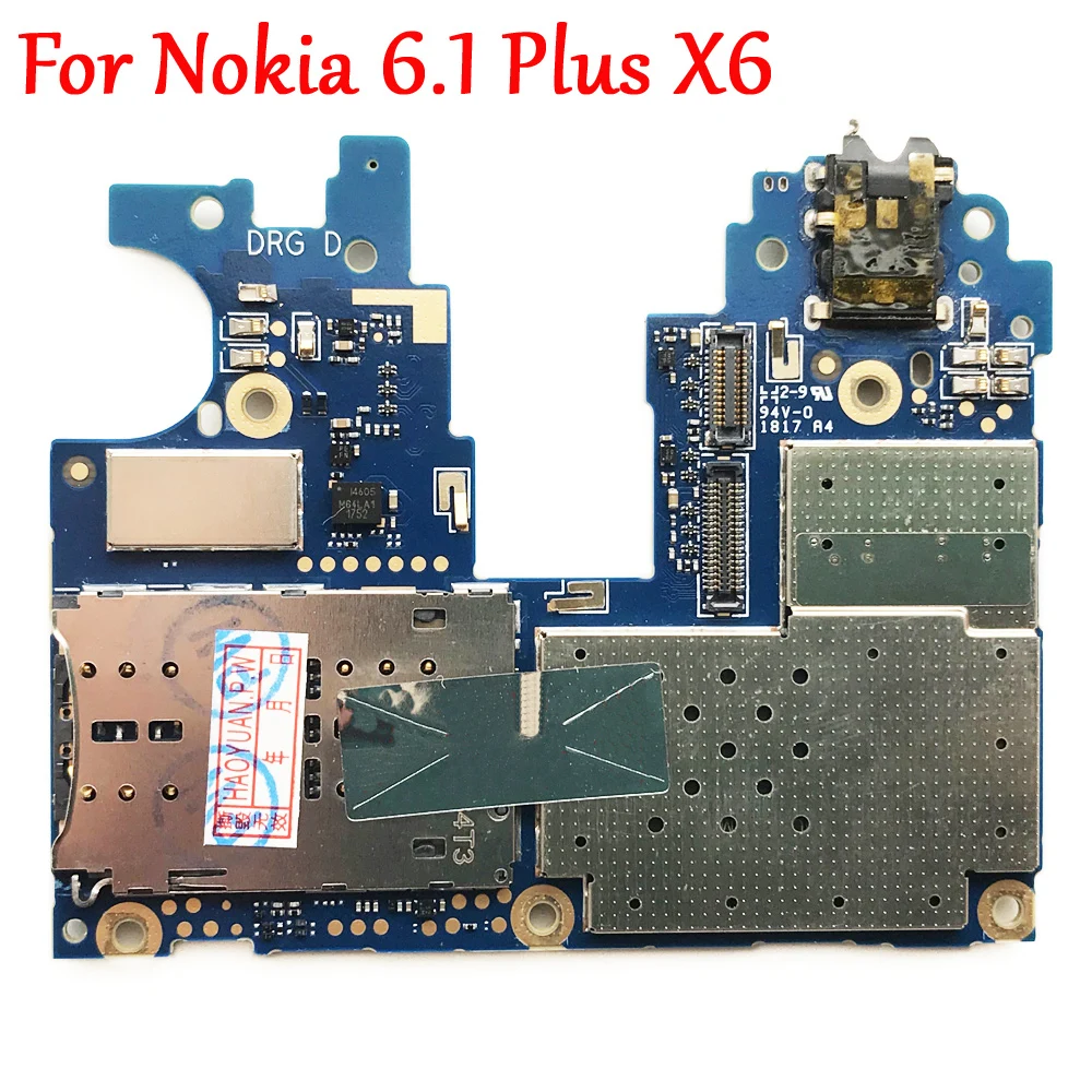 (Tested)Full Work Original Unlock Motherboard For Nokia 6.1 Plus X6 ...