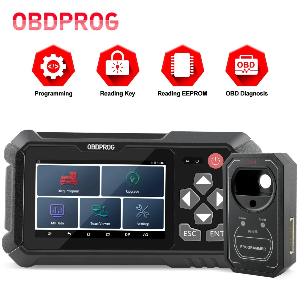Obdprog 501 Obd2 Auto Key Programmer Wifi Remote Key Master Code Reader ...