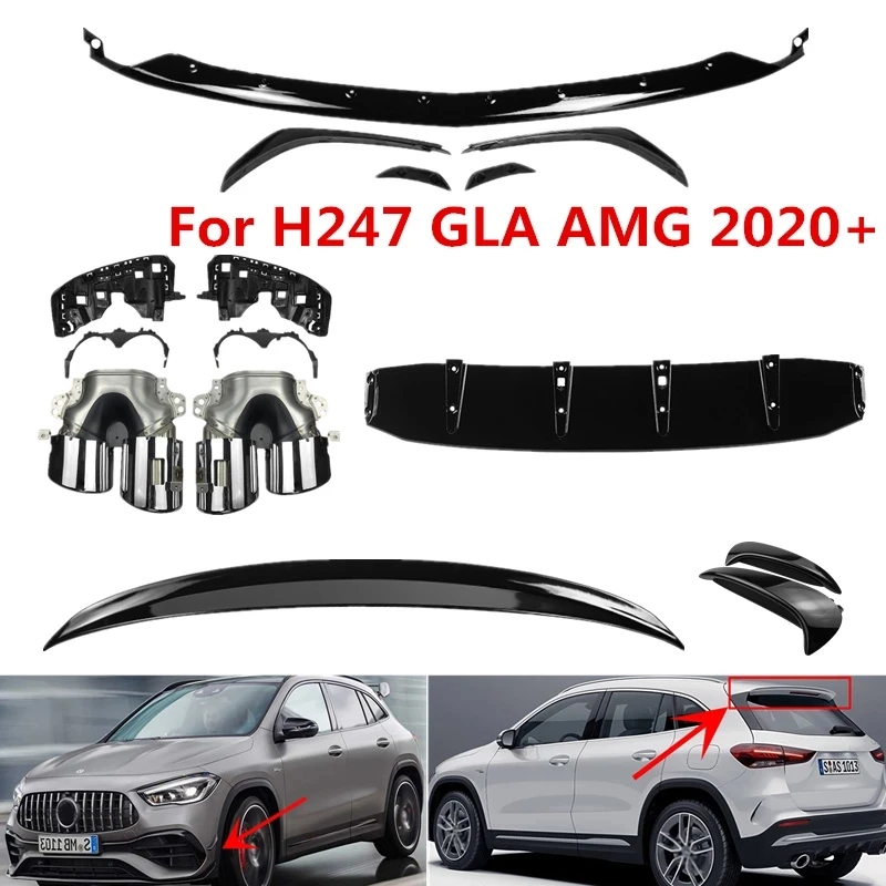 For-Mercedes-Benz-H247-GLA200-GLA250-GLA35-GLA45-AMG-2020-Rear-Spoiler ...
