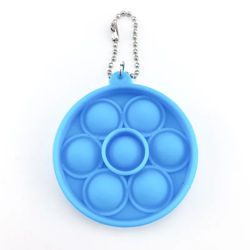 Mini Unicorn Shaped Push Popit Toy Fidget Cartoon Keychain Pop It ...