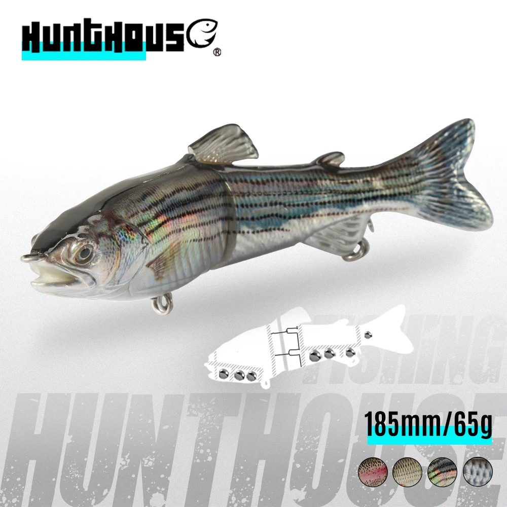 Hunthouse Muskie Musky Fishing Pike Lure Laser 185mm 65g Wobblers 2 ...
