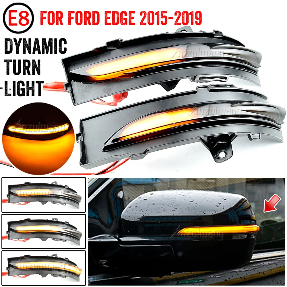 Car-LED-Dynamic-Turn-Signal-Light-For-Ford-Edge-ST-2015-2018-2019-Side ...