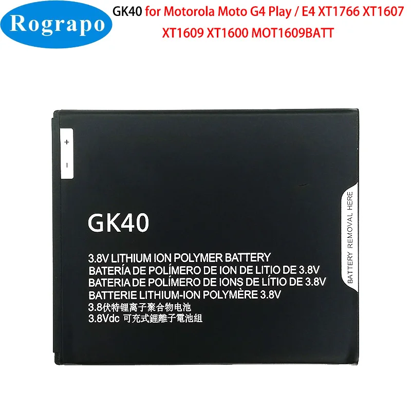 New Original GK40 HC40 KC40 HC60 Phone Battery For Motorola Moto E6 ...