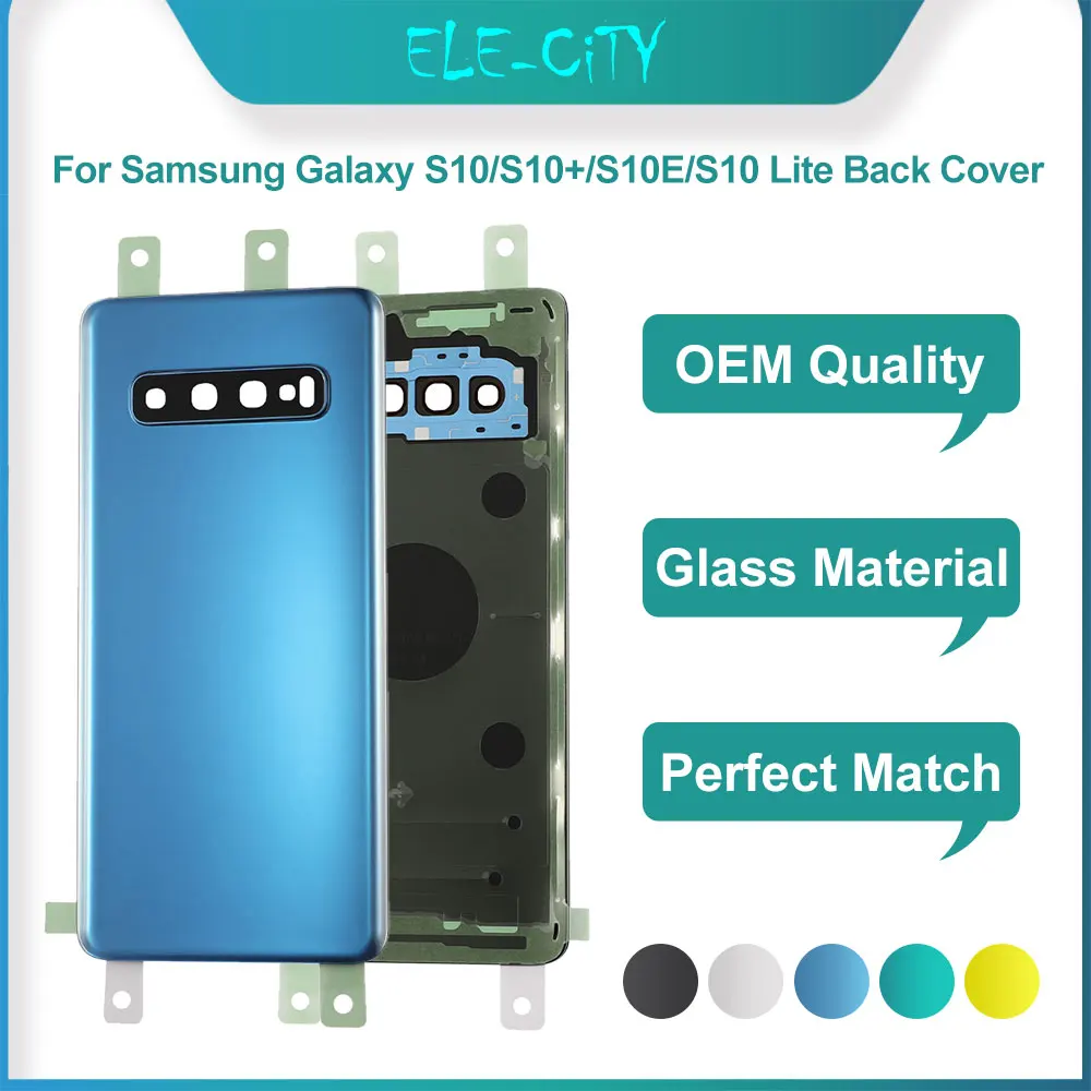 For SAMSUNG Galaxy S10 S10 Plus S10e SM-G973 SM-G975 SM-970F Glass Back ...
