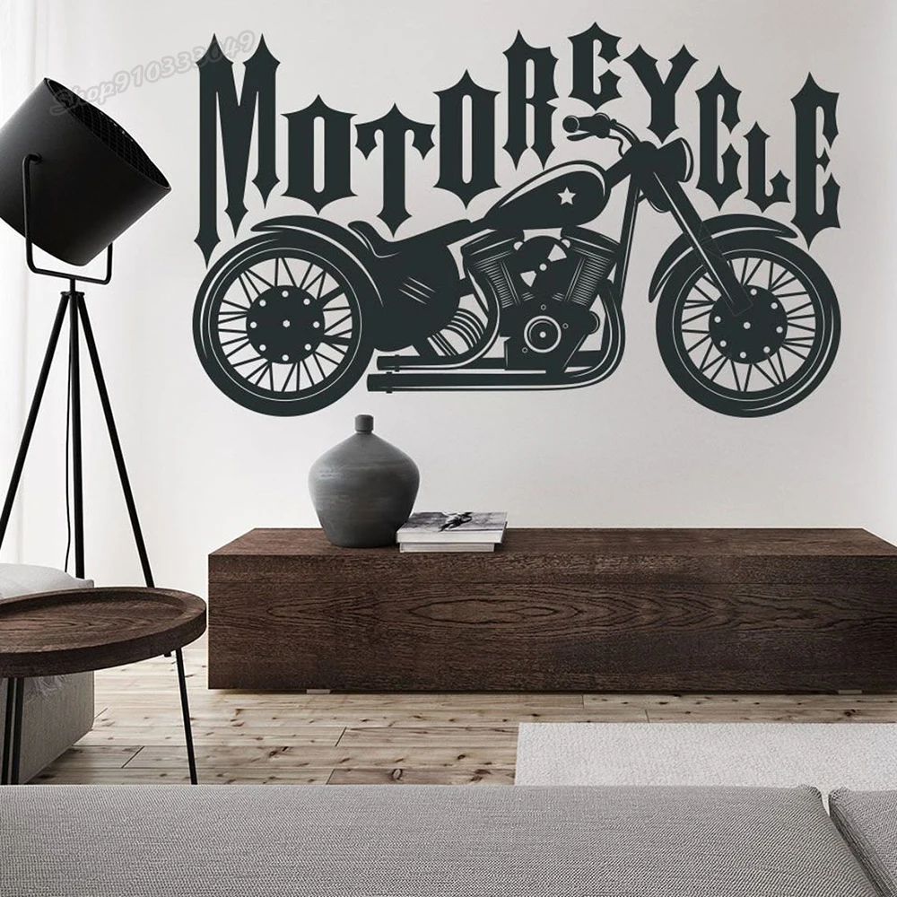 Motorcycle Wall Decoration | Motorcycles Wall Stickers | Retro ...