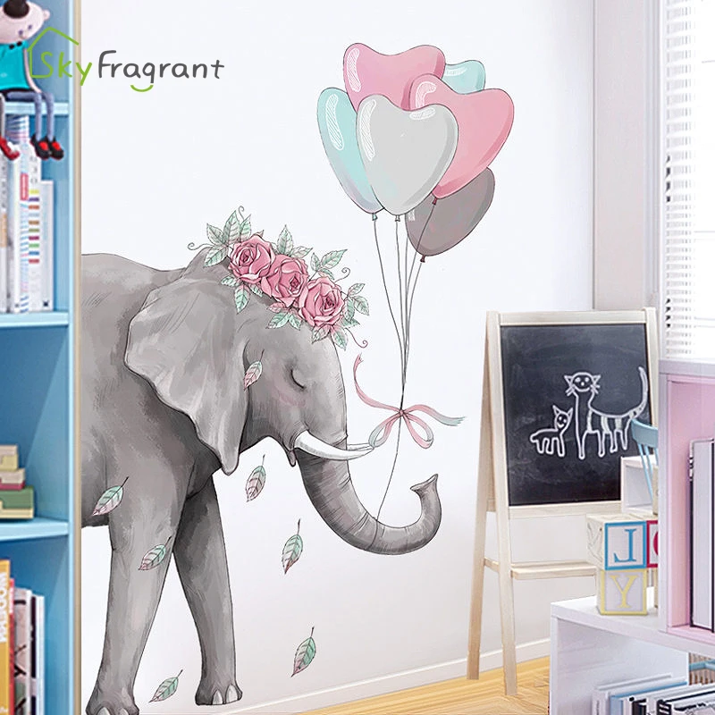 Elephant Wall Sticker Bedroom | Living Room Decoration | Home Stickers ...