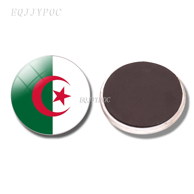 North Africa Algeria flag fridge magnet Moroccan Tunisia travel ...