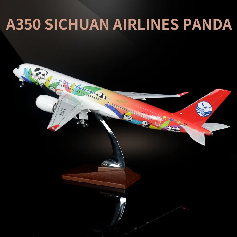 1-150-Diecast-Resin-47cm-A350-Sichuan-Airlines-Panda-Airline-Model ...