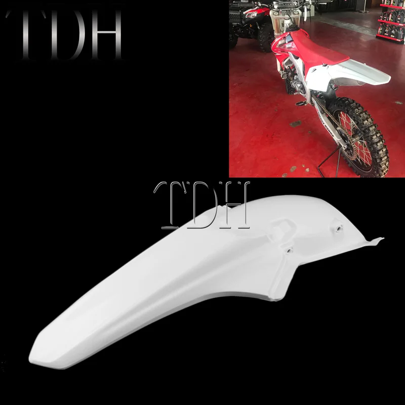 For Honda CRF250R 10-13 CRF450R 09-12 Rear Fender White Polypropylene ...