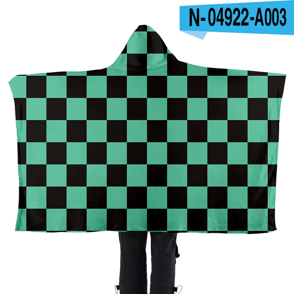 Anime Demon Slayer Hooded Cosplay Blanket - AllCosplay.com