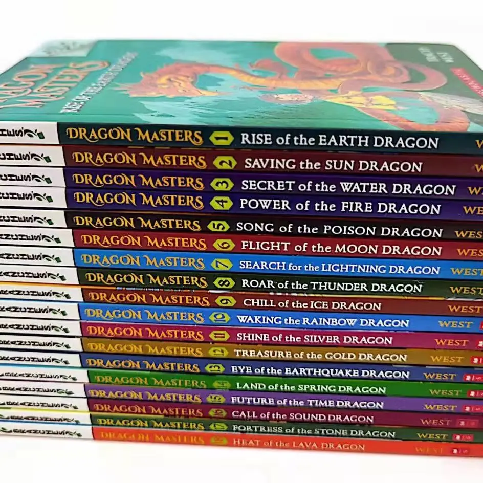18PCS-Set-Dragon-Masters-Children-Kids-English-Reading-Interesting ...