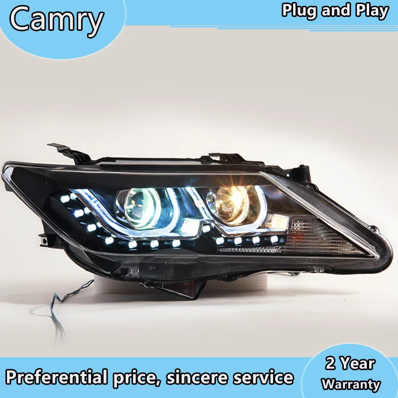 Car Styling for Toyota 2012-2014 Camry Headlight camry LED Headlight LED DRL hid headlamp ...