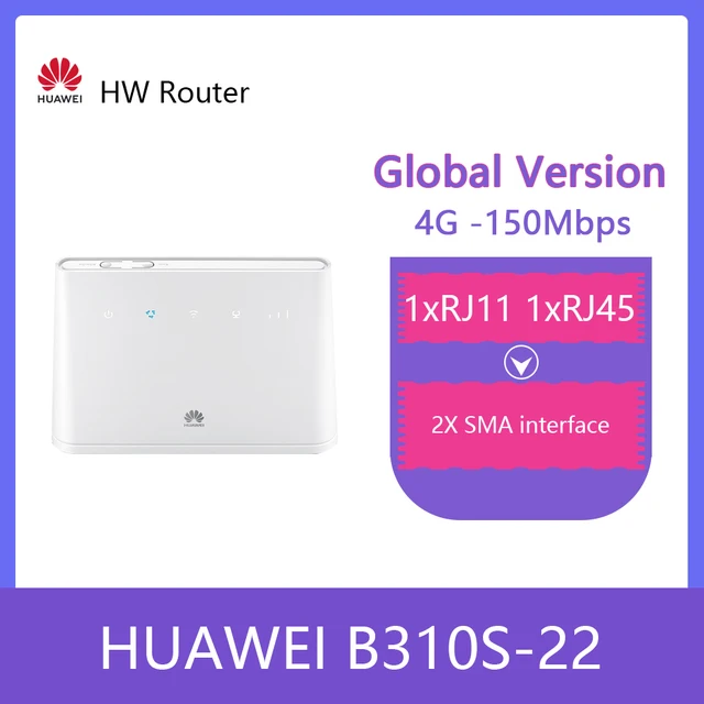 Unlocked Huawei B310 B310s-22 150Mbps 4G LTE CPE WIFI ROUTER Modem with ...