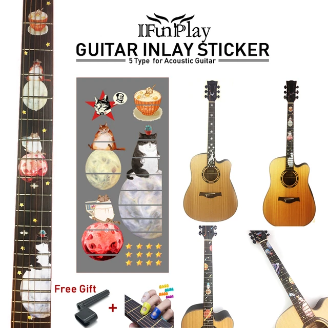 Acoustic Guitar Inlay Stickers