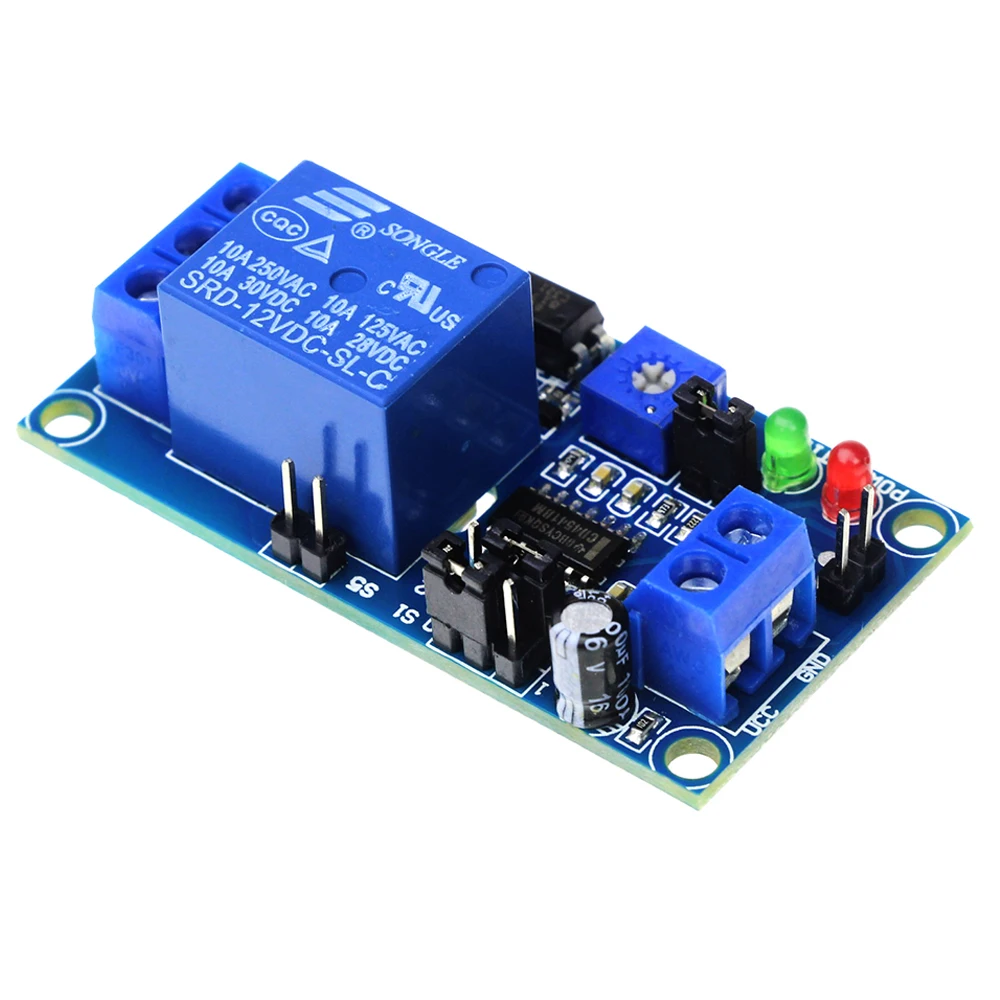 DC 12V Time Delay Relay Module Normal Open Time Relay Timing Timer Relay Control Switch ...