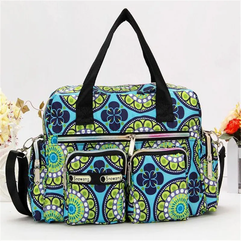 Women Handbag Casual Flower Printed Large Capacity Shoulder Messenger ...