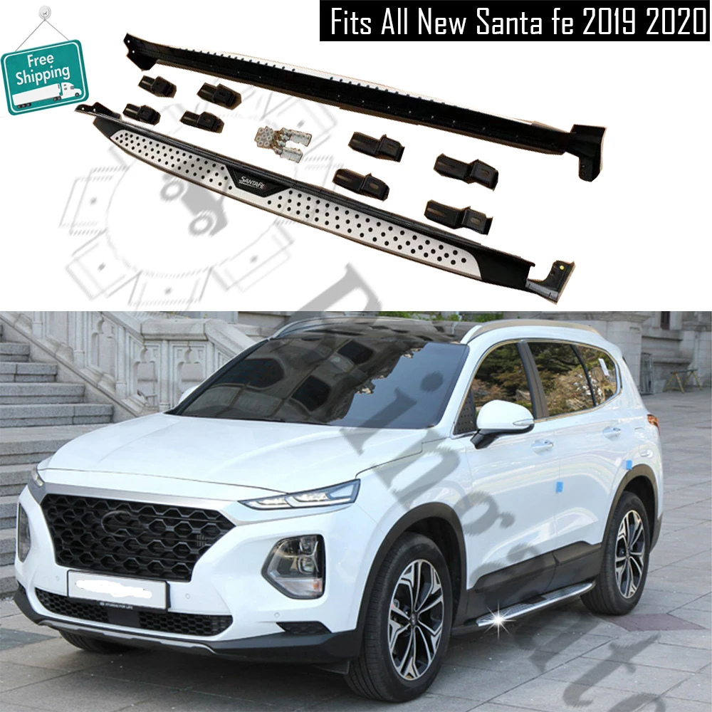 Running-board-fits-for-H-yundai-Santa-Fe-2019-2023-all-new-Santafe-side ...