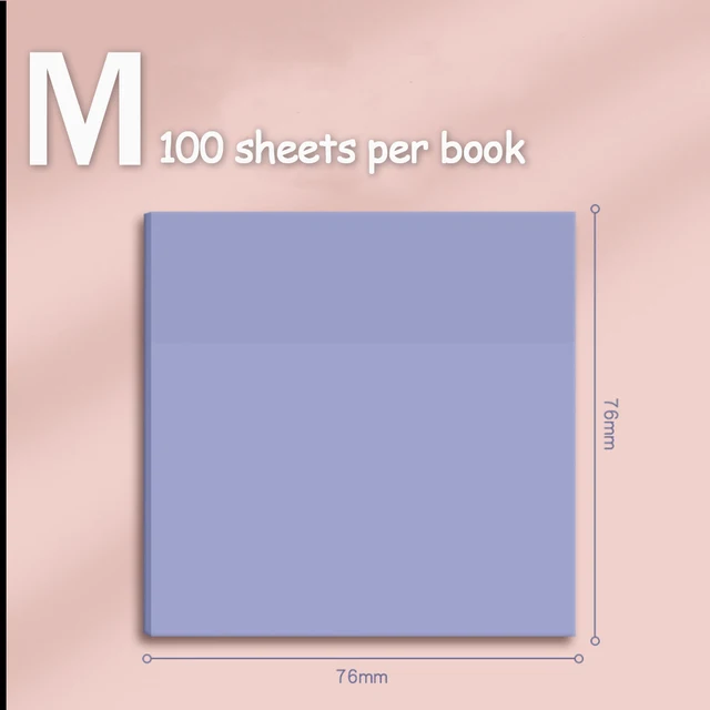 Waterproof Transparent Sticky Note Pads | Self-Adhesive Memo Paper for ...