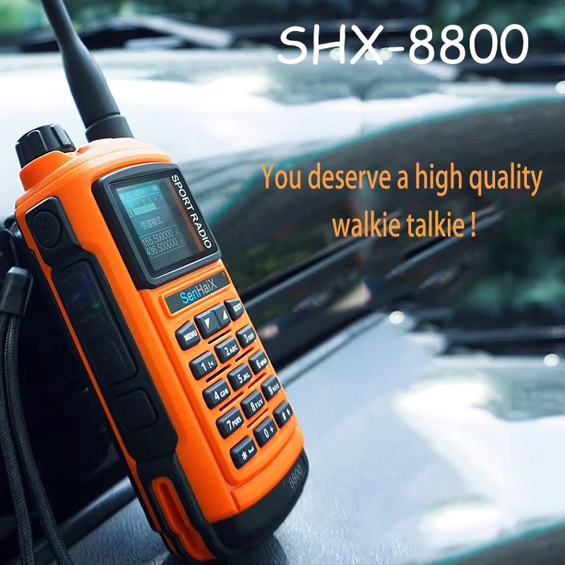 Senhaix Gp8800 Shx Gp 8800 Ham Two Way Sport Radio Portable Walkie Talkie U/vhf Dual Band Ptt ...