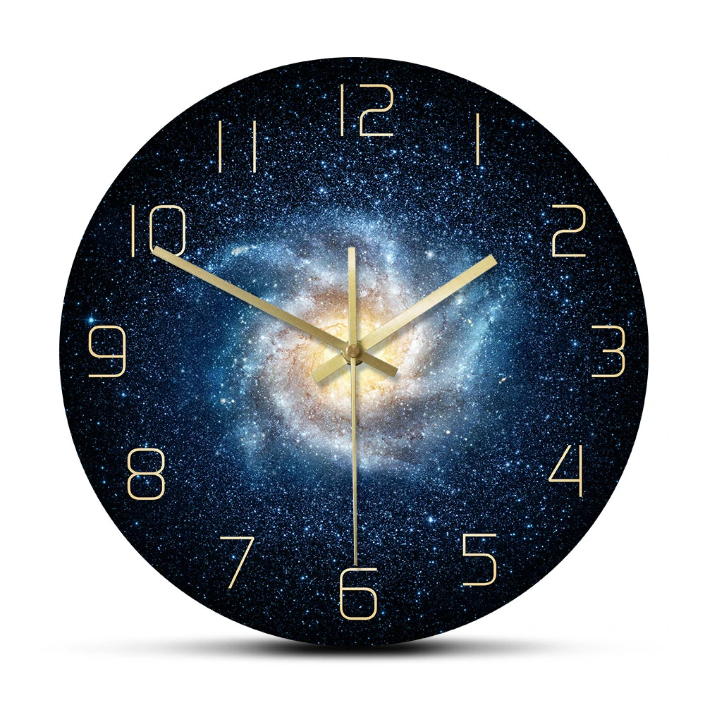 Wall Clock Modern Design Space | Wall Clock Modern Planet | Clock Wall ...
