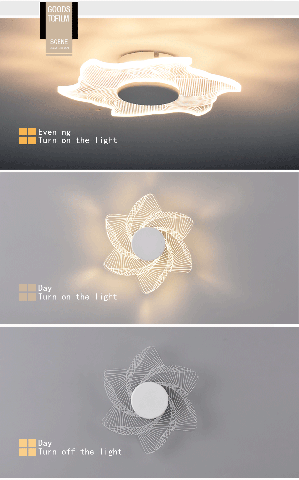 PLAFONNIER,4217-blanc chaud--Plafonnier Led intégré au design moderne ...