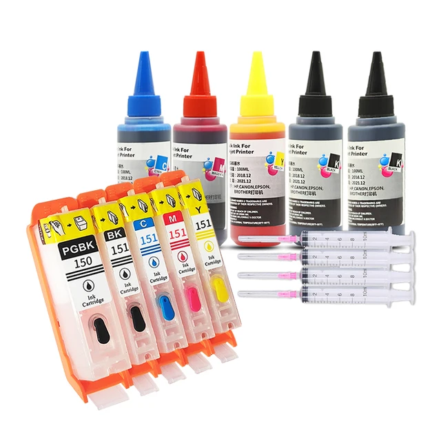 Nachfüllbare Tinte Patrone PGI-150 CLI-151 für Canon PIXMA MG5410 ...