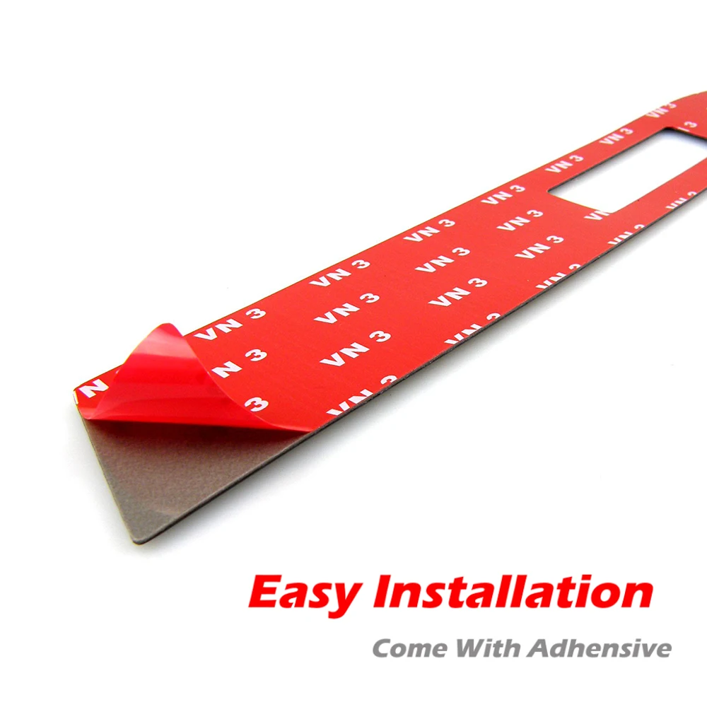 Carmon Carbon Fiber Car Dashboard Decoration Strip Sticker Passenger ...