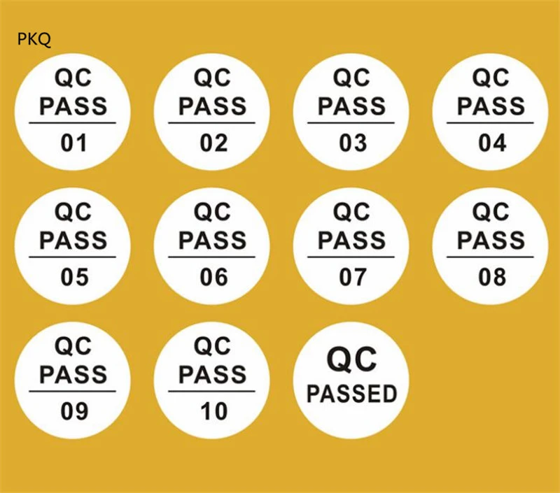 2000pcs/lot QC PASSED Paper Label Product Certification Stickers QC ...